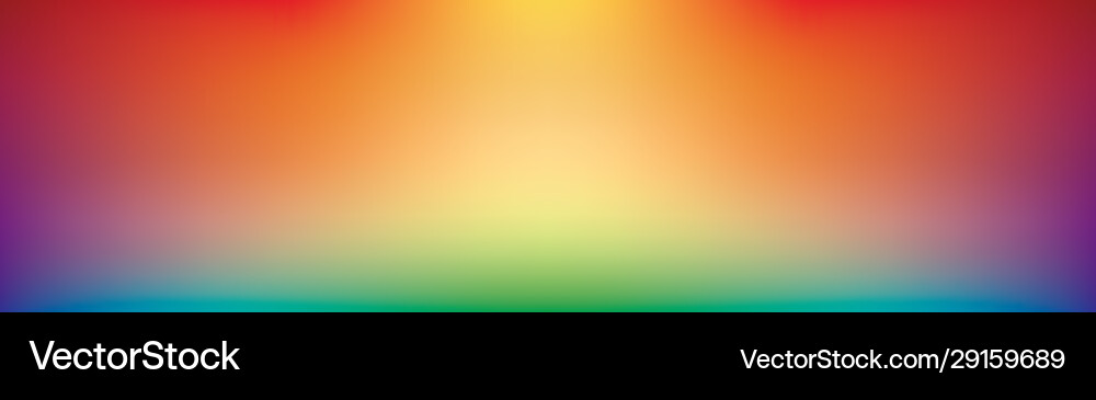 Panoramic gradient rainbow background Royalty Free Vector