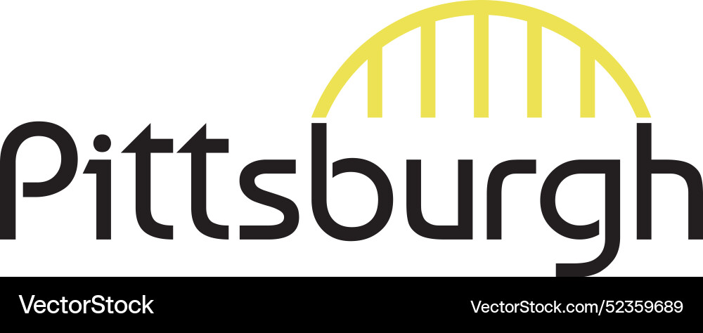 Pittsburgh logo Royalty Free Vector Image - VectorStock