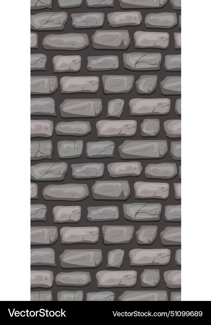 Seamless stone pavement top view Royalty Free Vector Image