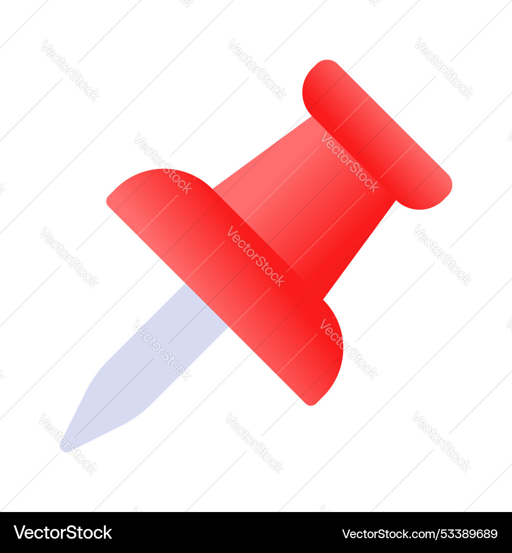 Thumbtack Royalty Free Vector Image - VectorStock