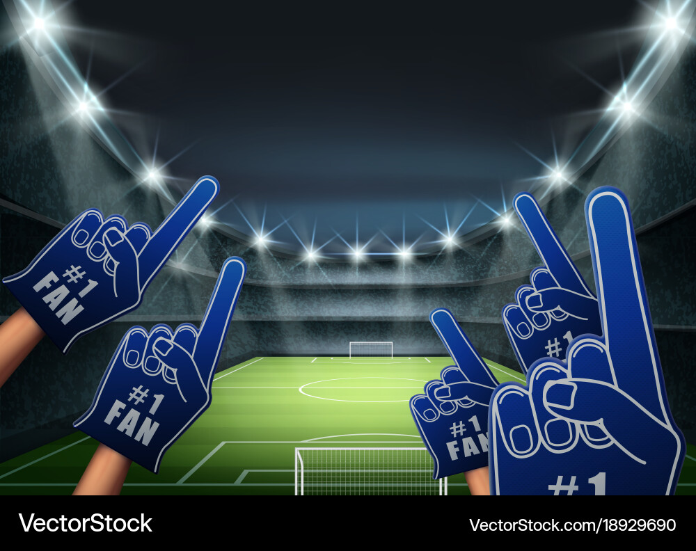 Fans on the stadium Royalty Free Vector Image - VectorStock