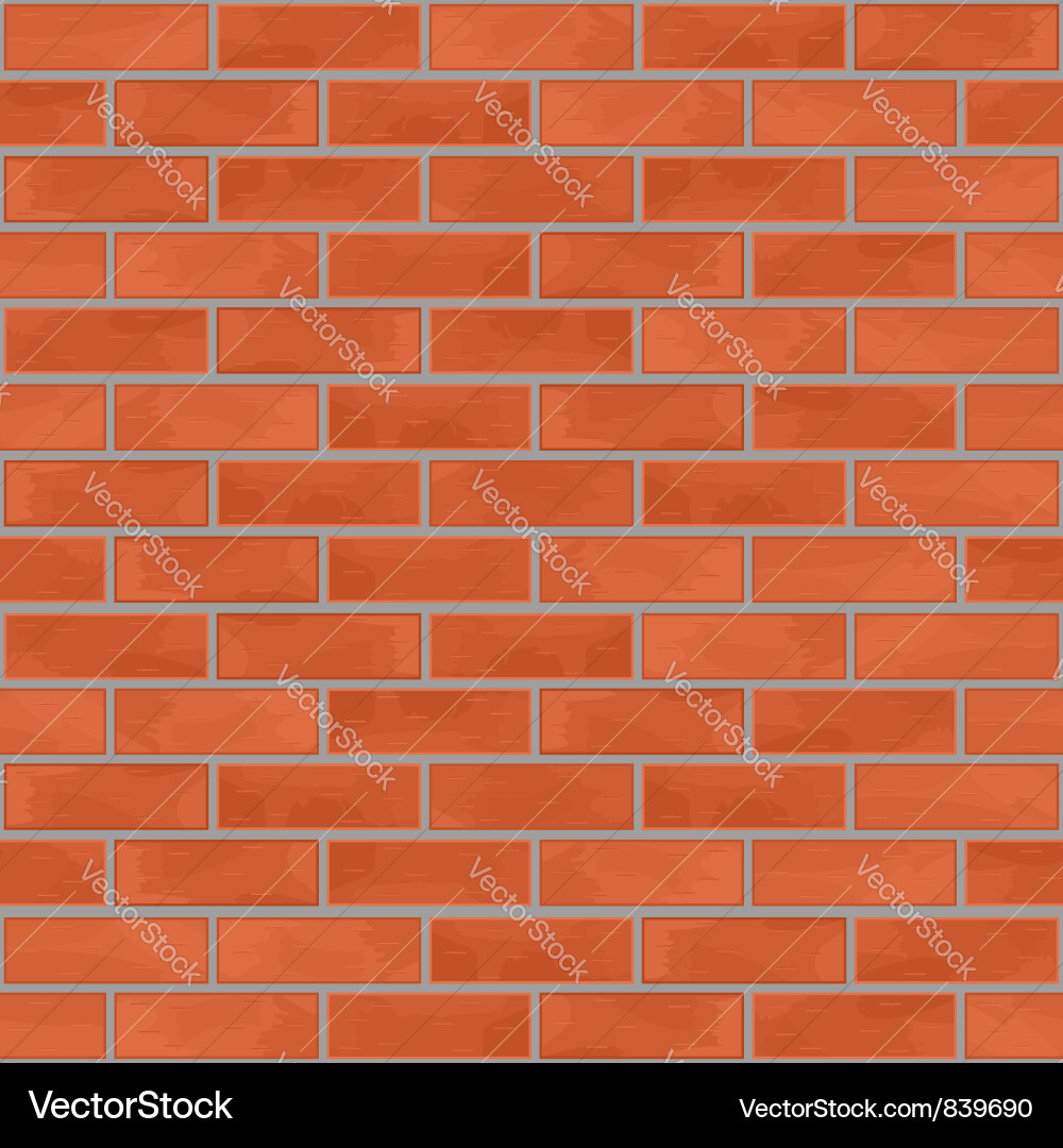Seamless brick wall Royalty Free Vector Image - VectorStock