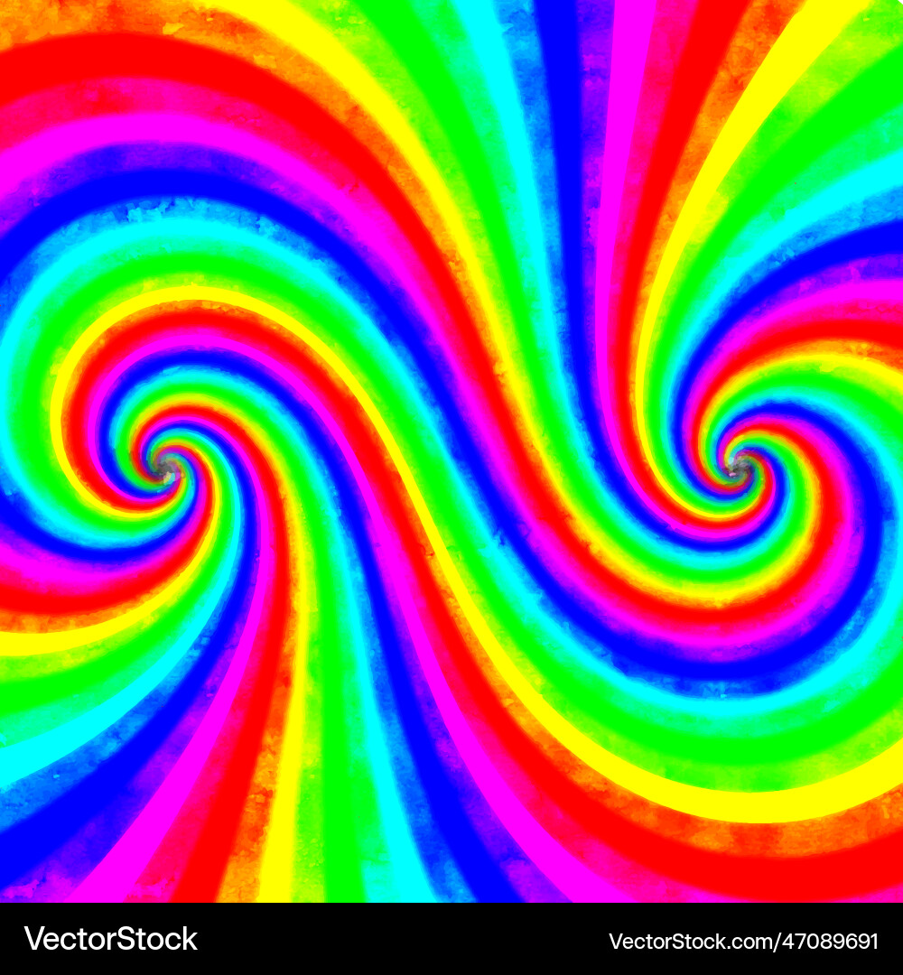 Abstract hand painted psychedelic swirl background