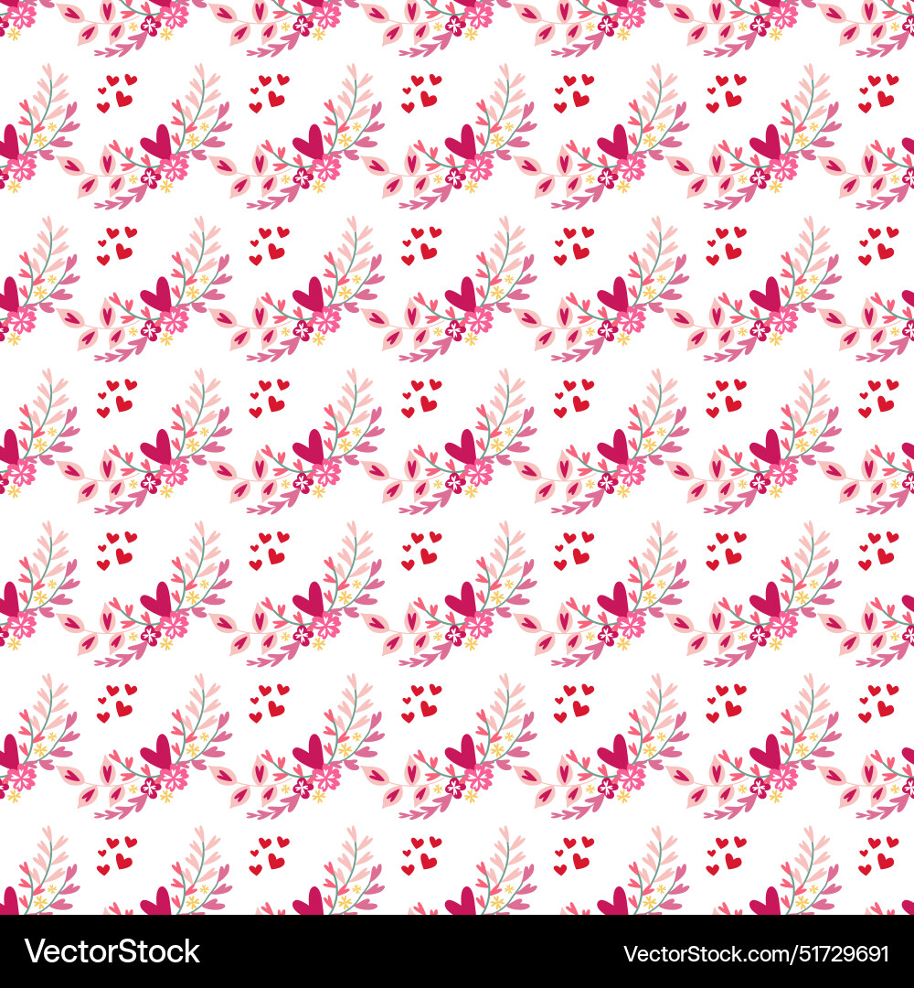 Happy heart seamless pattern design Royalty Free Vector