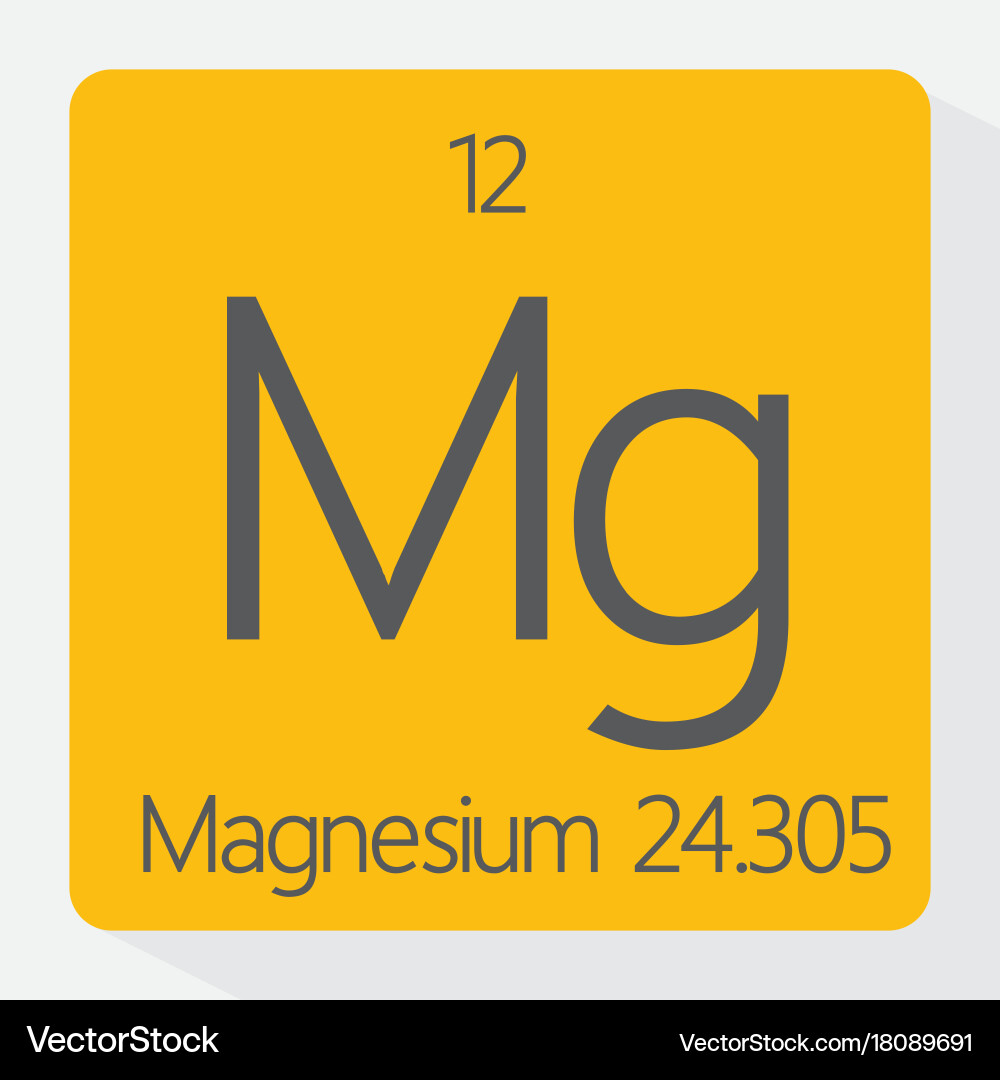 Magnesium Royalty Free Vector Image - VectorStock