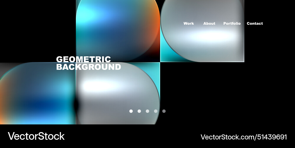Round squares circles with fluid gradients Vector Image