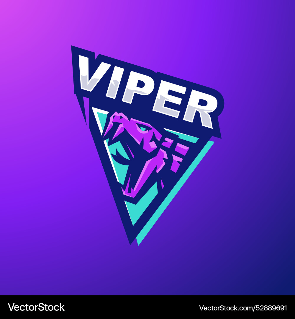 Viper athletic club logo Royalty Free Vector Image