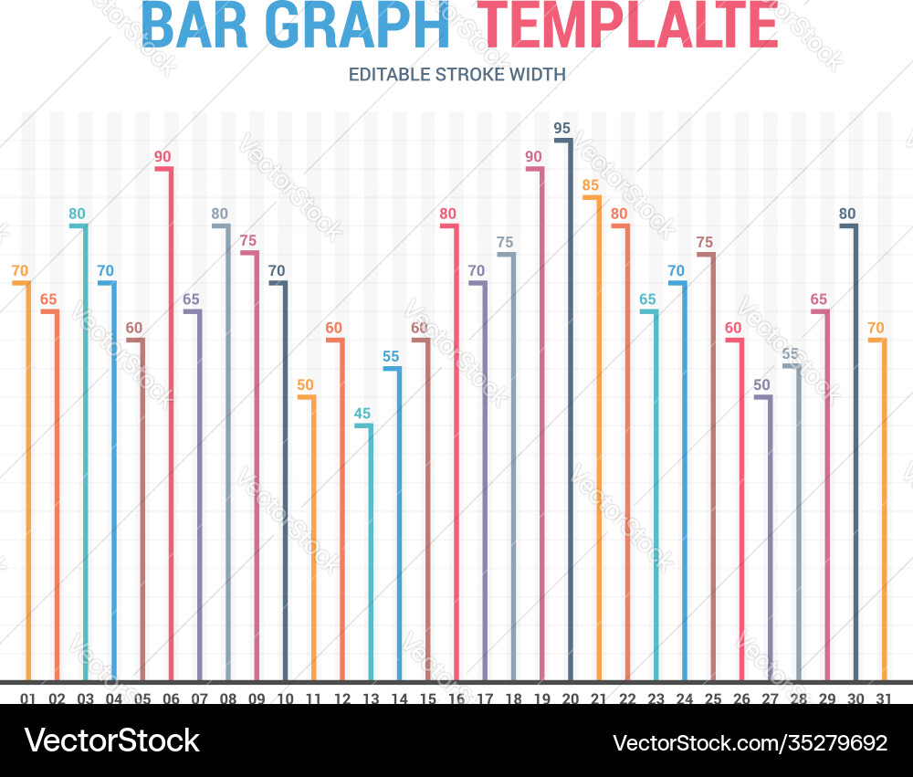Bar graph Royalty Free Vector Image - VectorStock