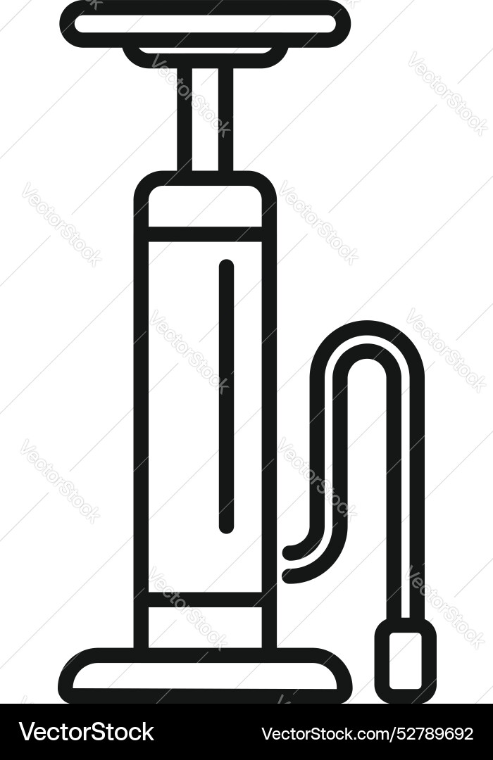 Bicycle pump icon representing inflating tires Vector Image