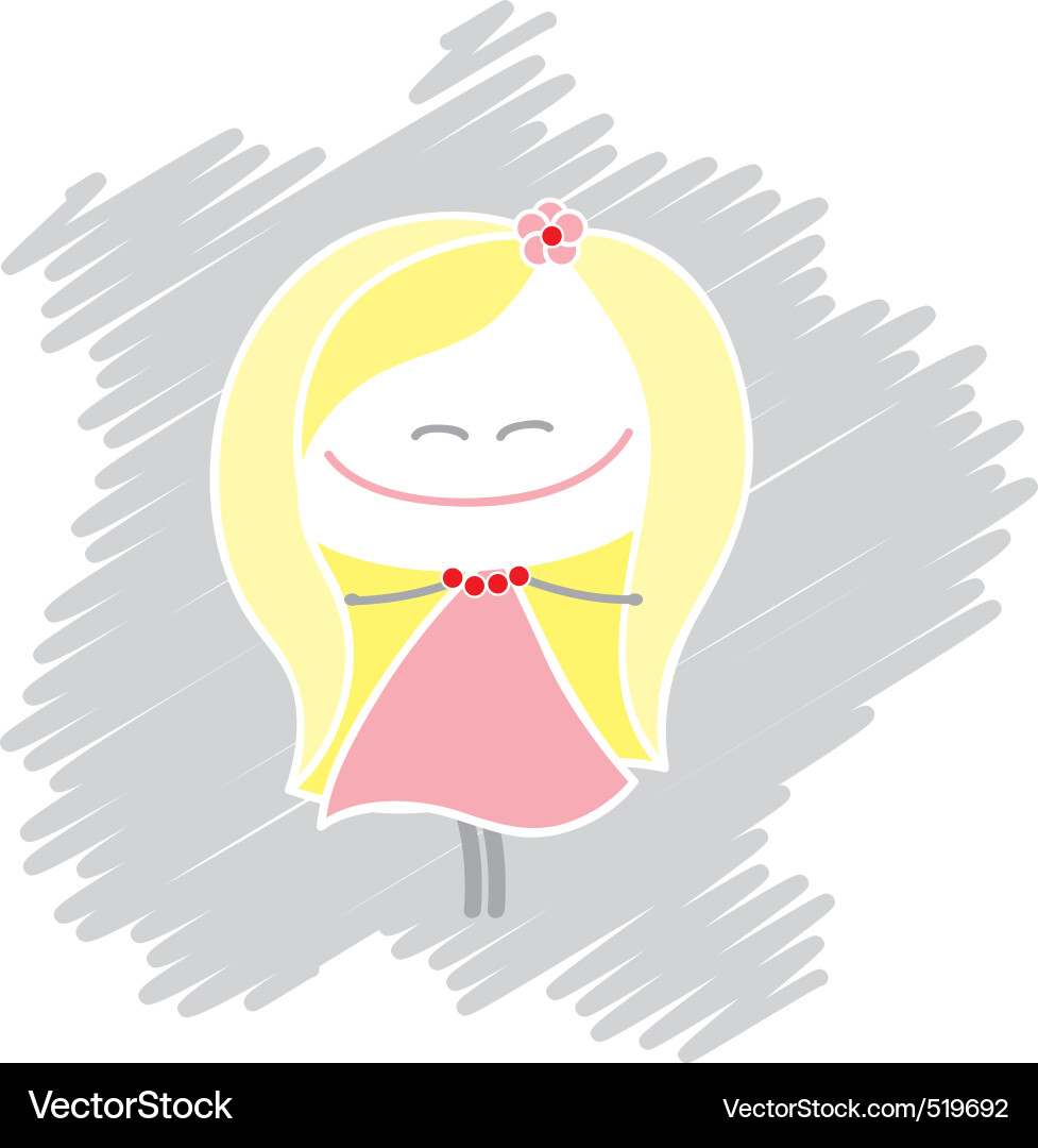 Cartoon girl Royalty Free Vector Image - VectorStock