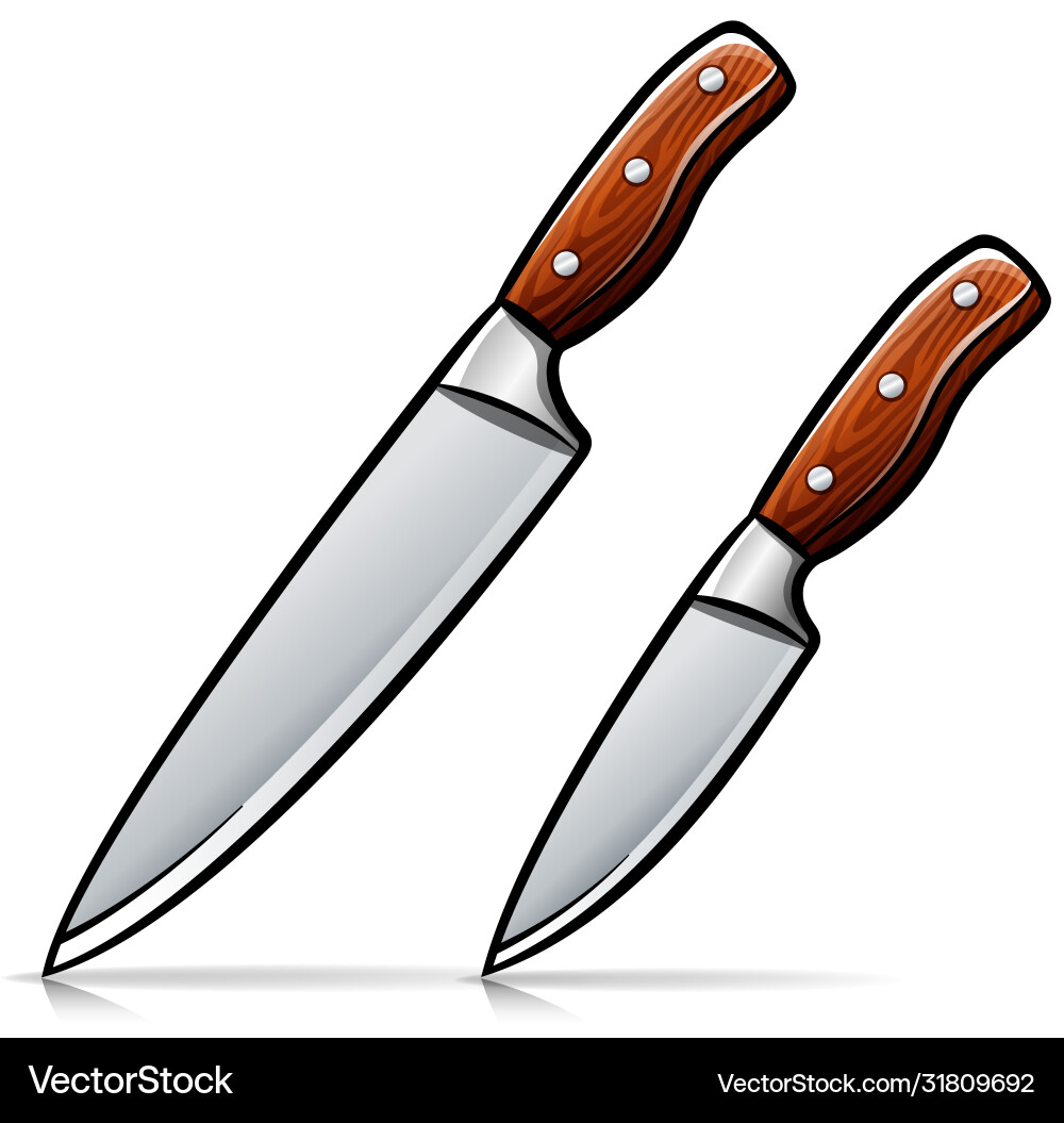 Kitchen knife isolated design Royalty Free Vector Image