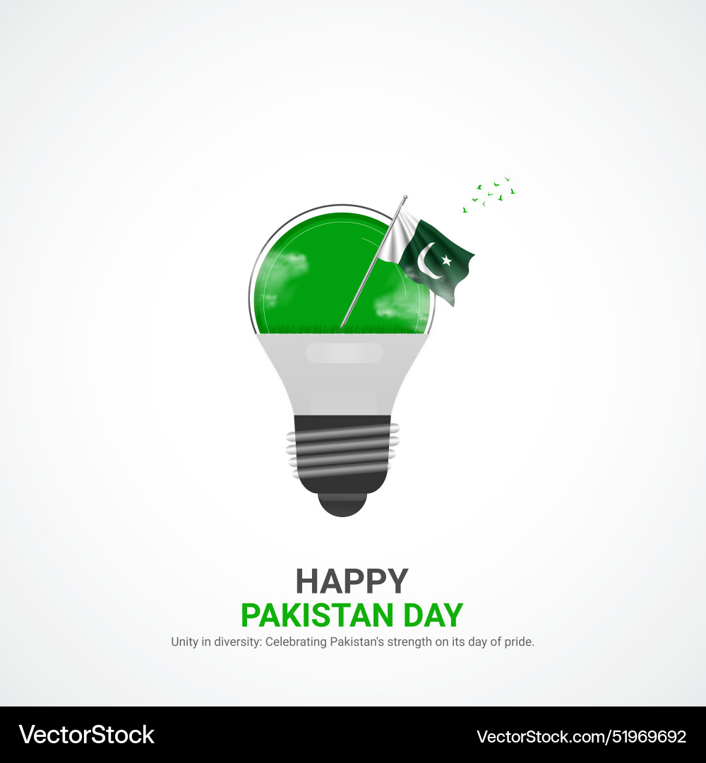 Pakistan resolution day Royalty Free Vector Image