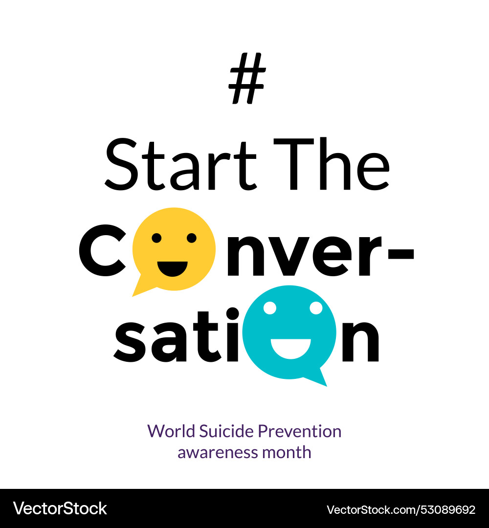 Suicide prevention awareness design - change Vector Image