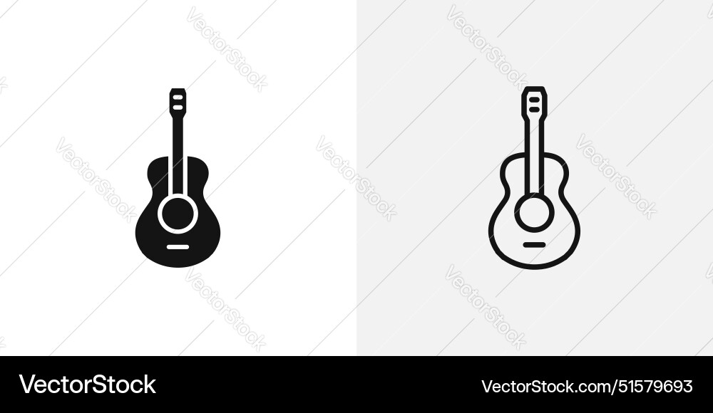 Guitar icon set Royalty Free Vector Image - VectorStock