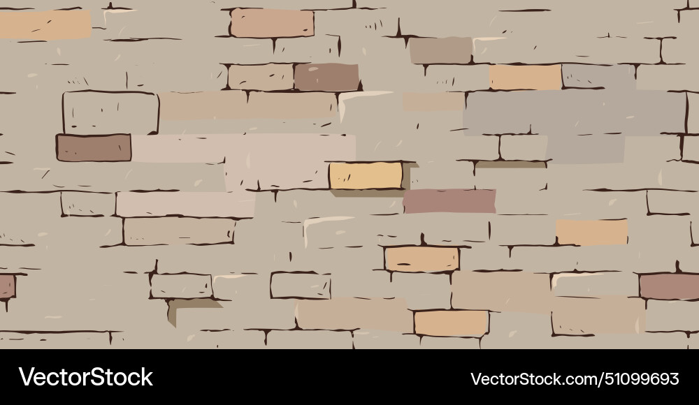 Stone wall from bricks paving rock background Vector Image