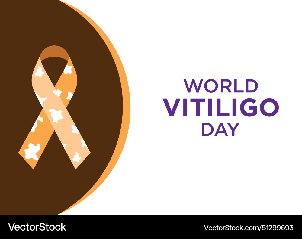 World vitiligo day Royalty Free Vector Image - VectorStock