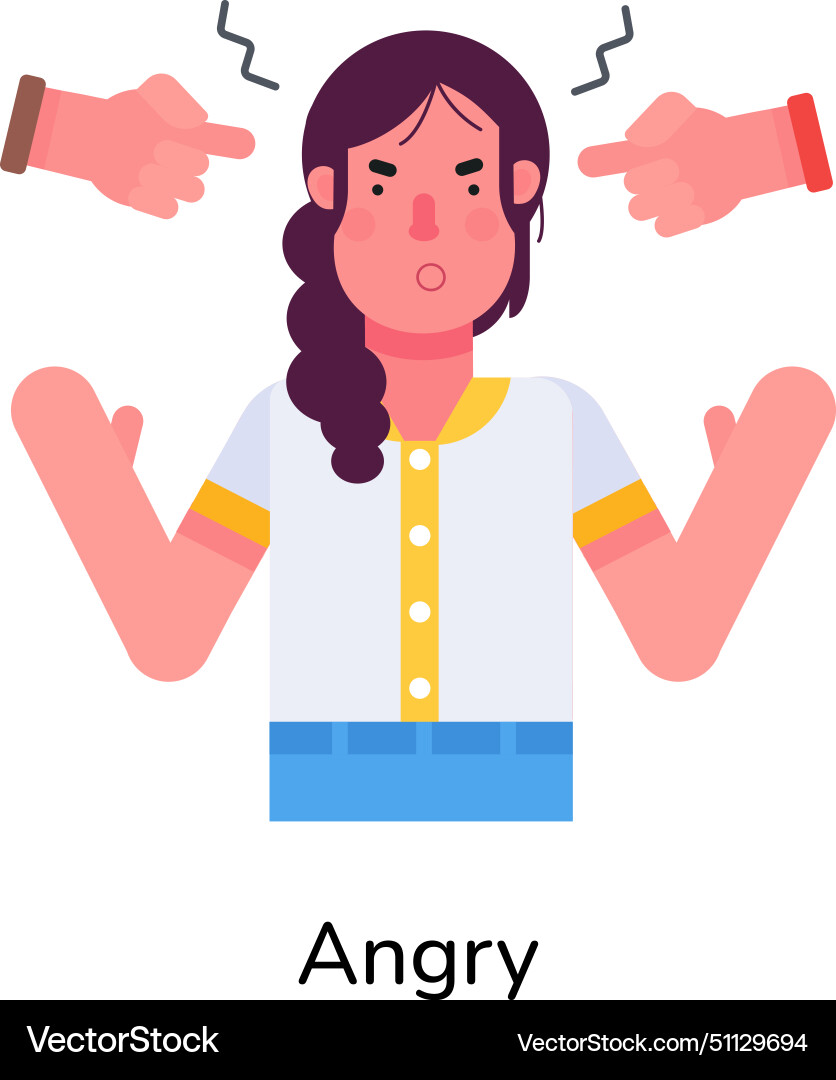 Angry Royalty Free Vector Image - VectorStock