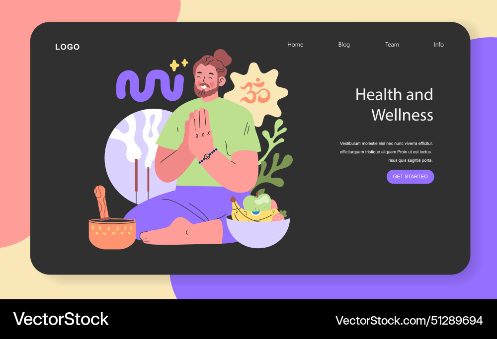 Health and wellness theme Royalty Free Vector Image
