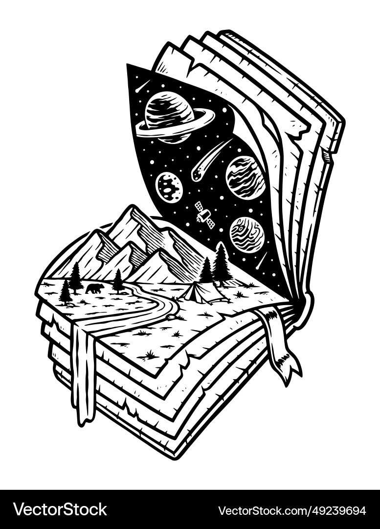 My adventure book Royalty Free Vector Image - VectorStock