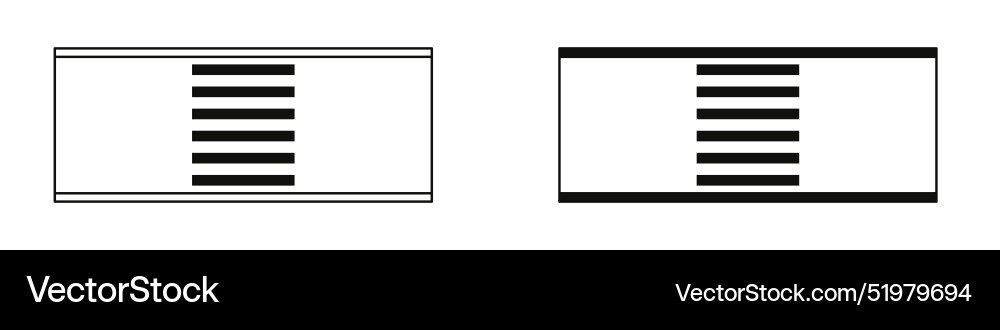 Zebra crossing icon mark in filled style Vector Image