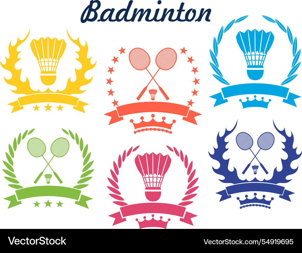 Badminton Royalty Free Vector Image - VectorStock