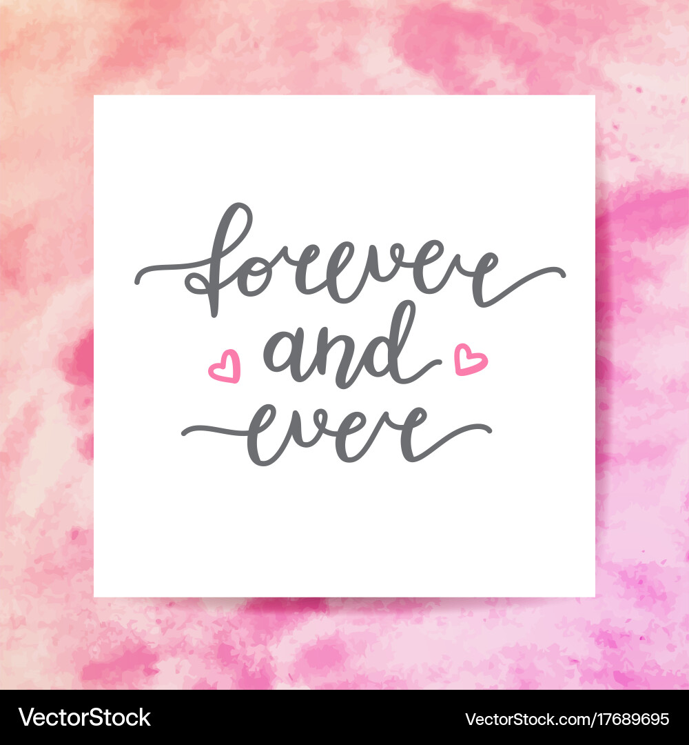 Forever and ever Royalty Free Vector Image - VectorStock