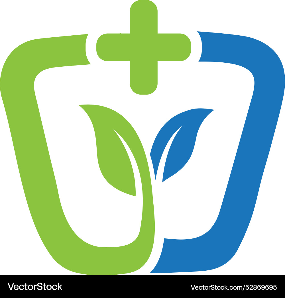 Healthcare logo Royalty Free Vector Image - VectorStock