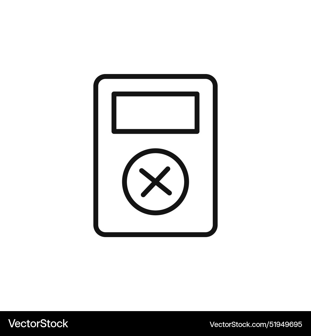 No entry logo sign outline Royalty Free Vector Image