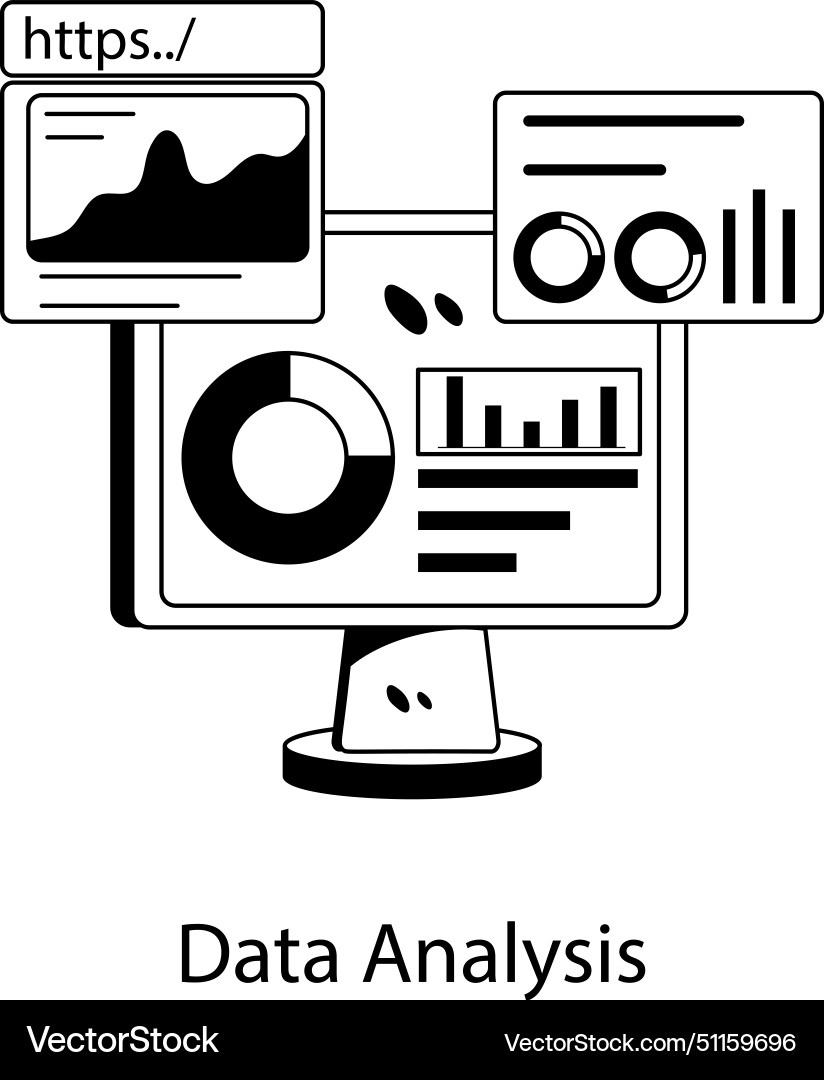 Data analysis Royalty Free Vector Image - VectorStock Data analysis Royalty Free Vector Image - VectorStock