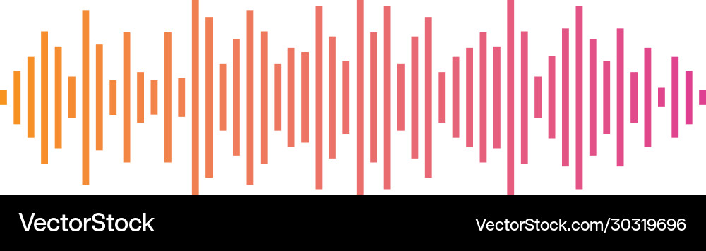 Sound wave icon Royalty Free Vector Image - VectorStock