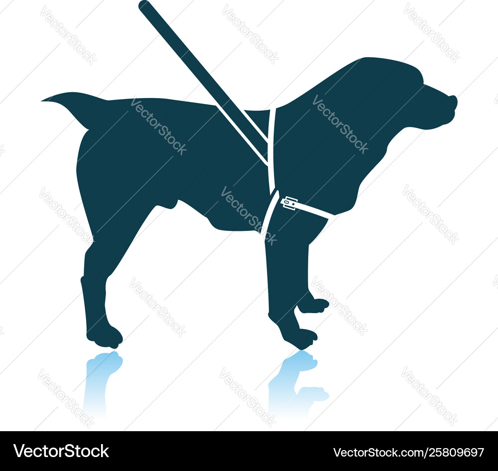 Guide dog icon Royalty Free Vector Image - VectorStock