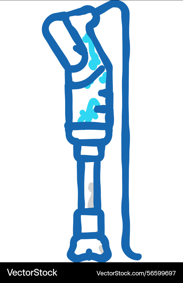 Immersion blender restaurant equipment icon doodle