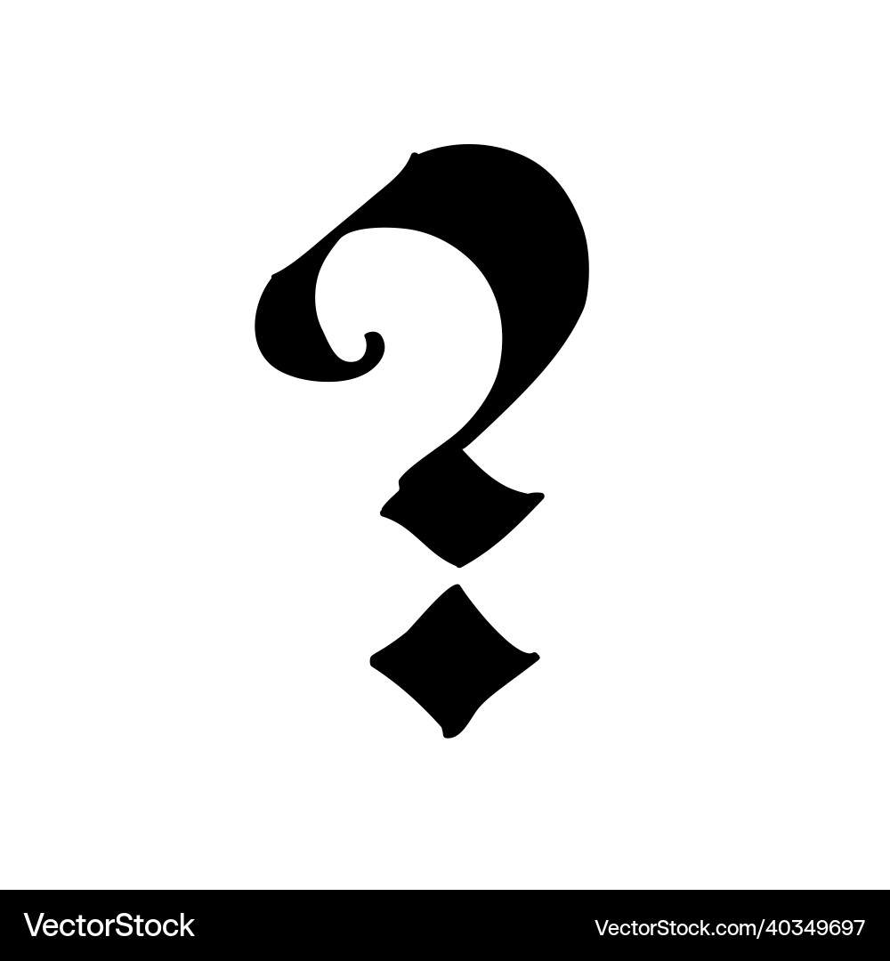 Question Mark Gothic Vector Images (12)