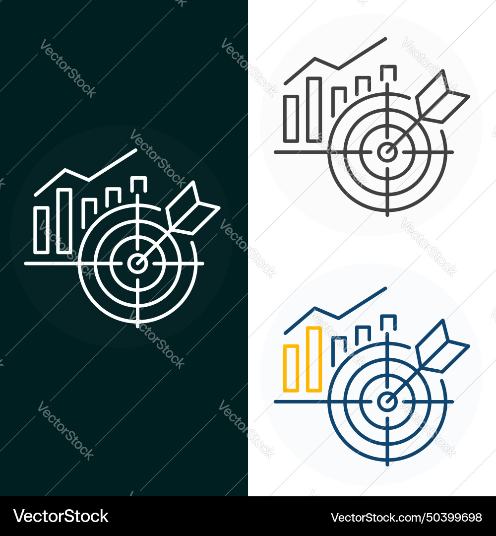 Business target icon design Royalty Free Vector Image