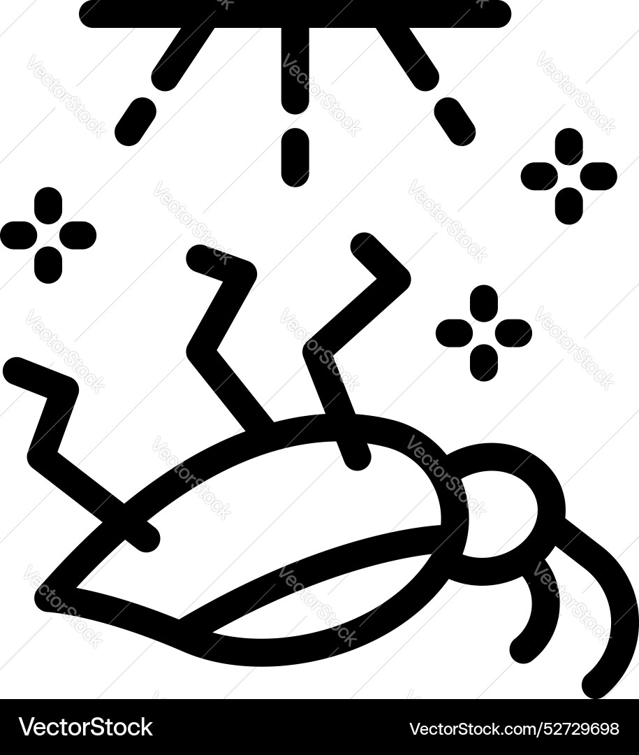 Electronic insect killer trap is killing cockroach