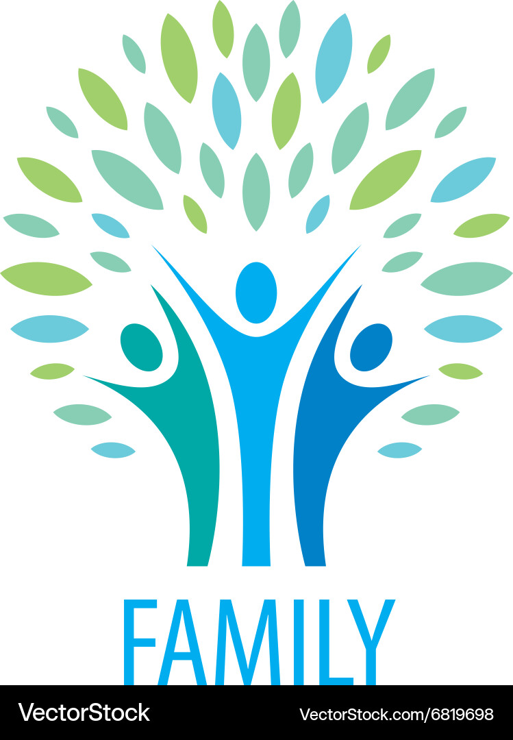 Logo family Royalty Free Vector Image - VectorStock