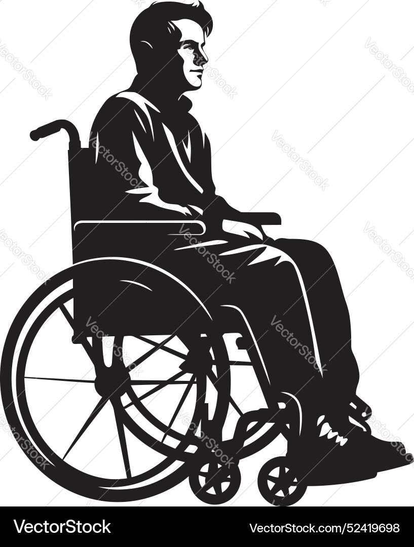 Mobility freedom wheelchair icon empowering Vector Image