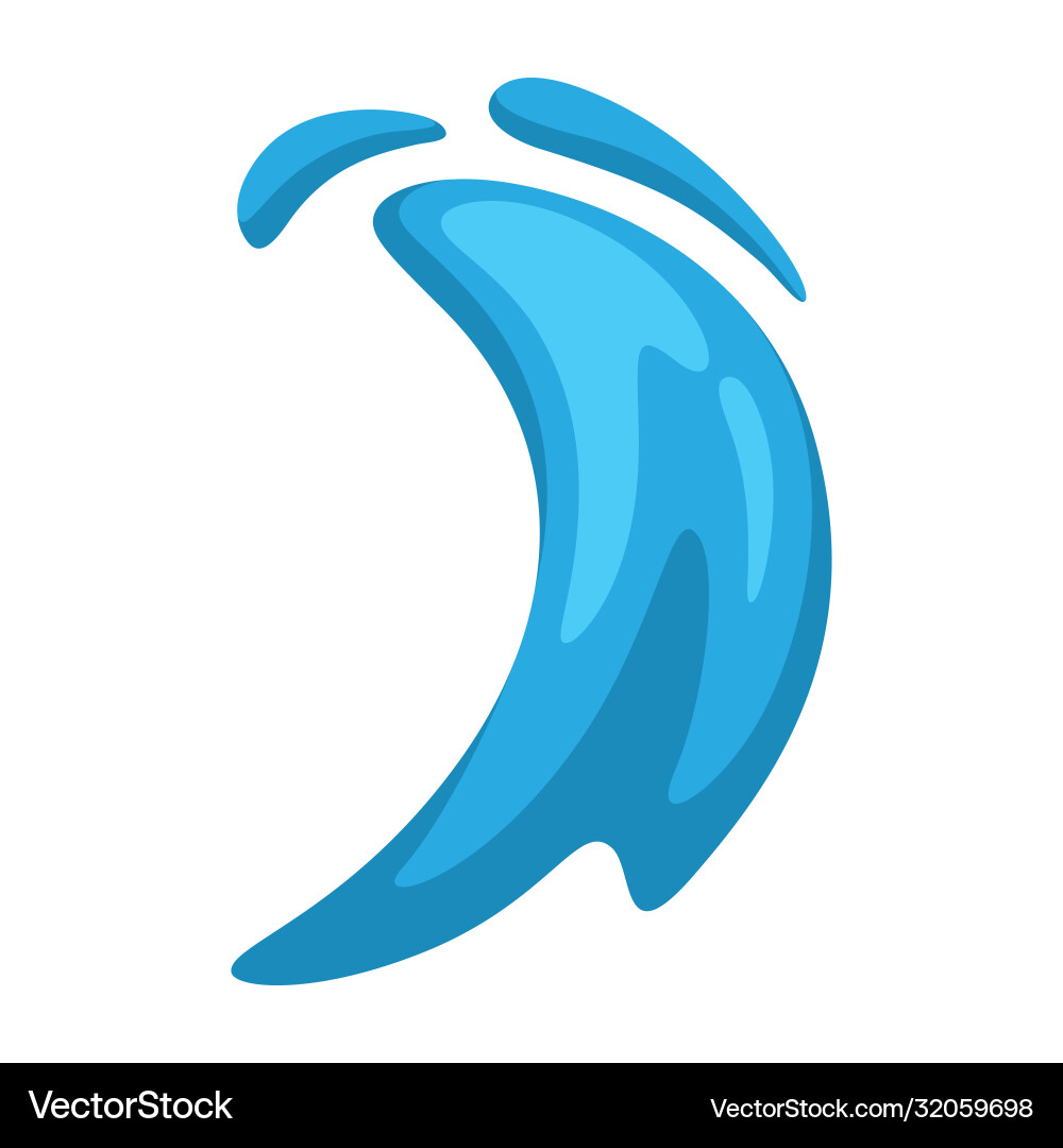 Stylized water splash Royalty Free Vector Image