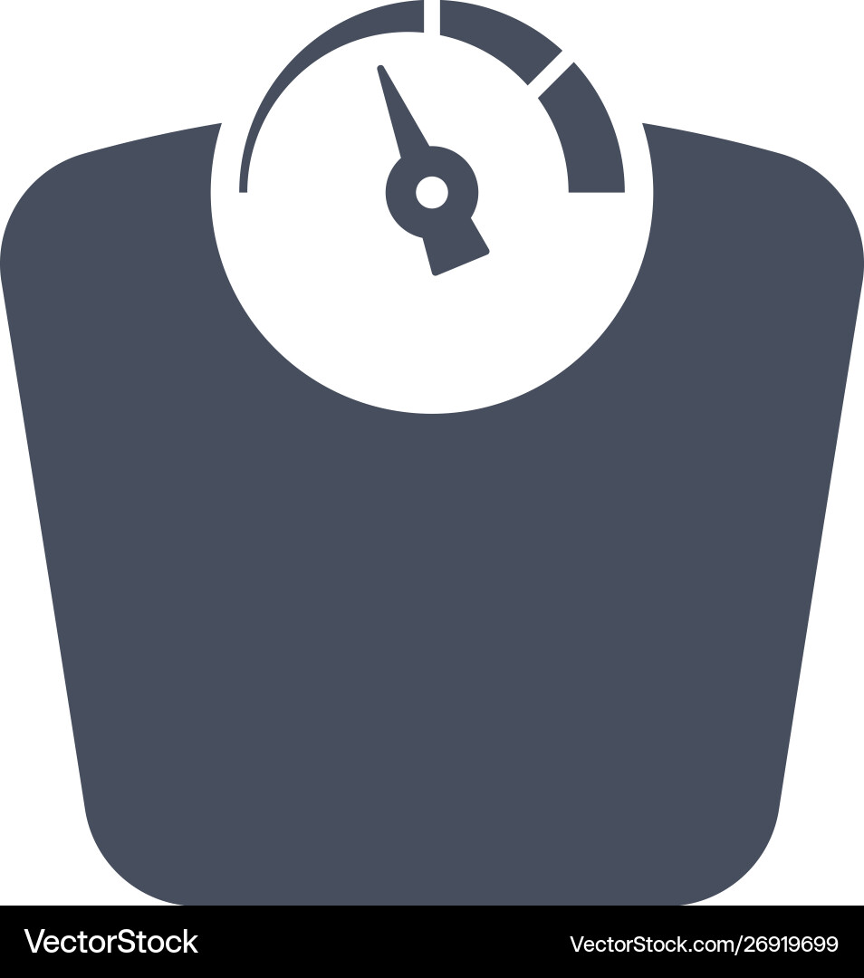 Bathroom scale icon Royalty Free Vector Image - VectorStock