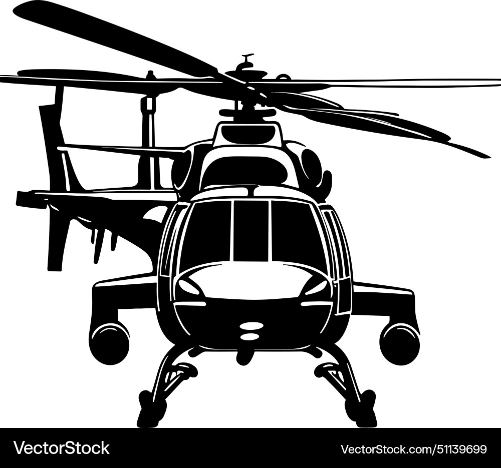 Helicopter line art Royalty Free Vector Image - VectorStock