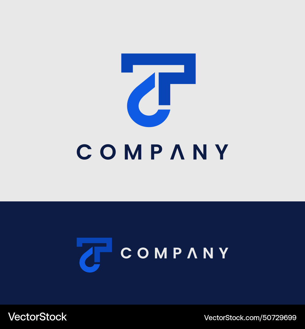Letter t water drop logo design Royalty Free Vector Image