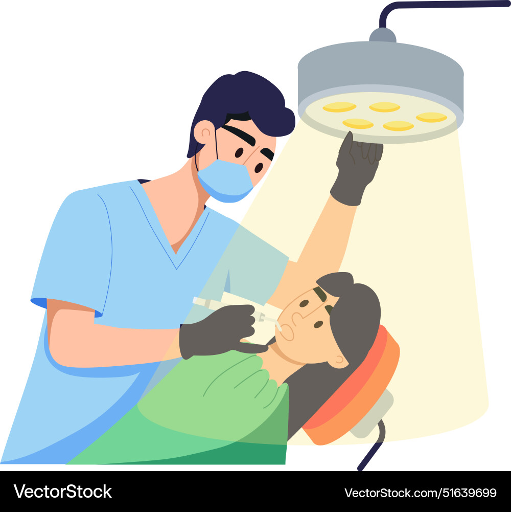 Orale Prüfung Lizenzfreies Vektorbild - VectorStock