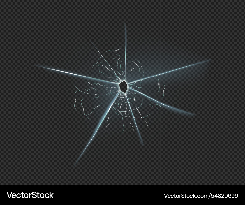 Shattered Glass Effect Royalty Free Vector Image