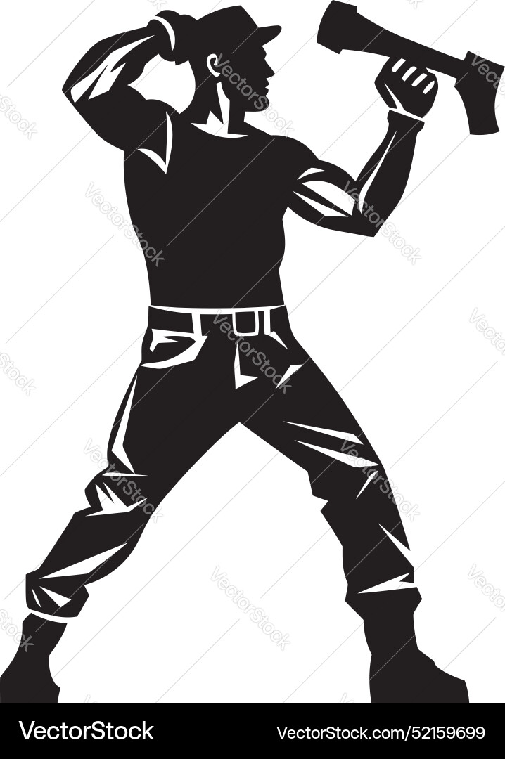 Tool time titan construction worker symbol mighty Vector Image