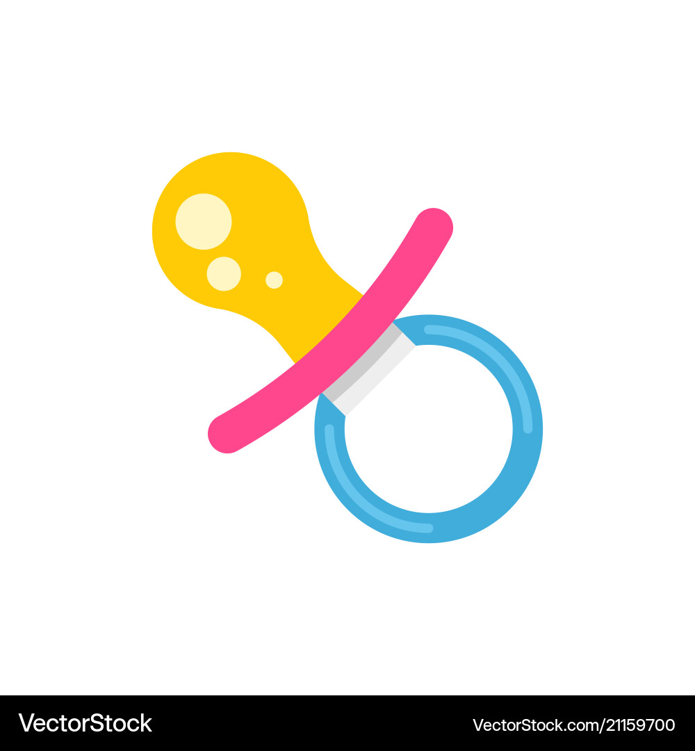 Child pacifier - baby Royalty Free Vector Image