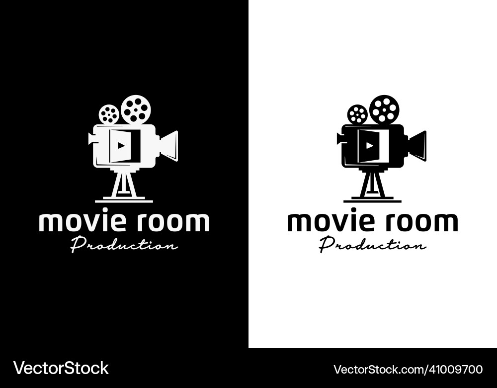 Cinema room logo design template inspiration Vector Image