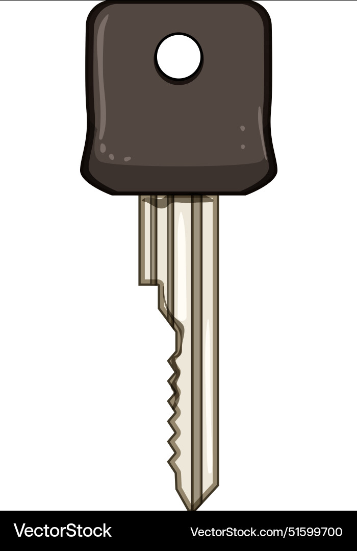 Door key cartoon Royalty Free Vector Image - VectorStock