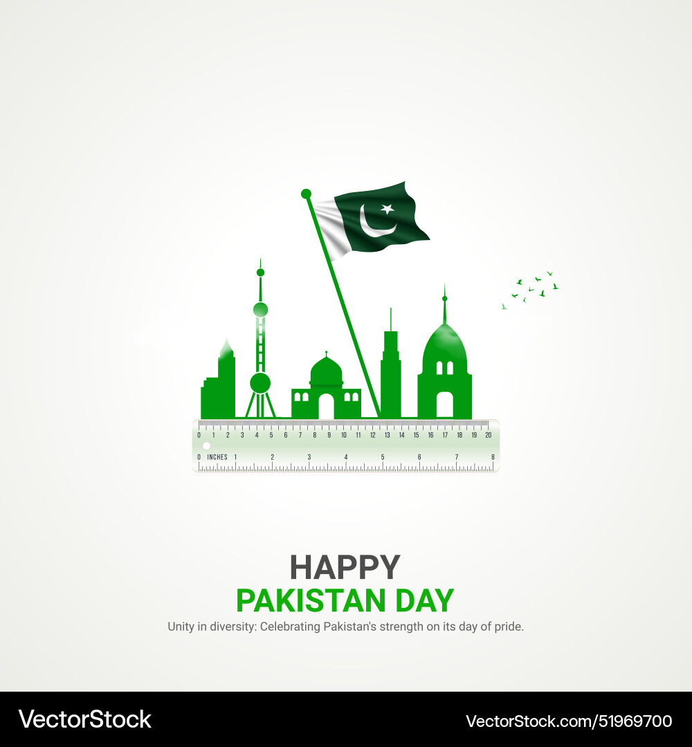 Pakistan resolution day Royalty Free Vector Image