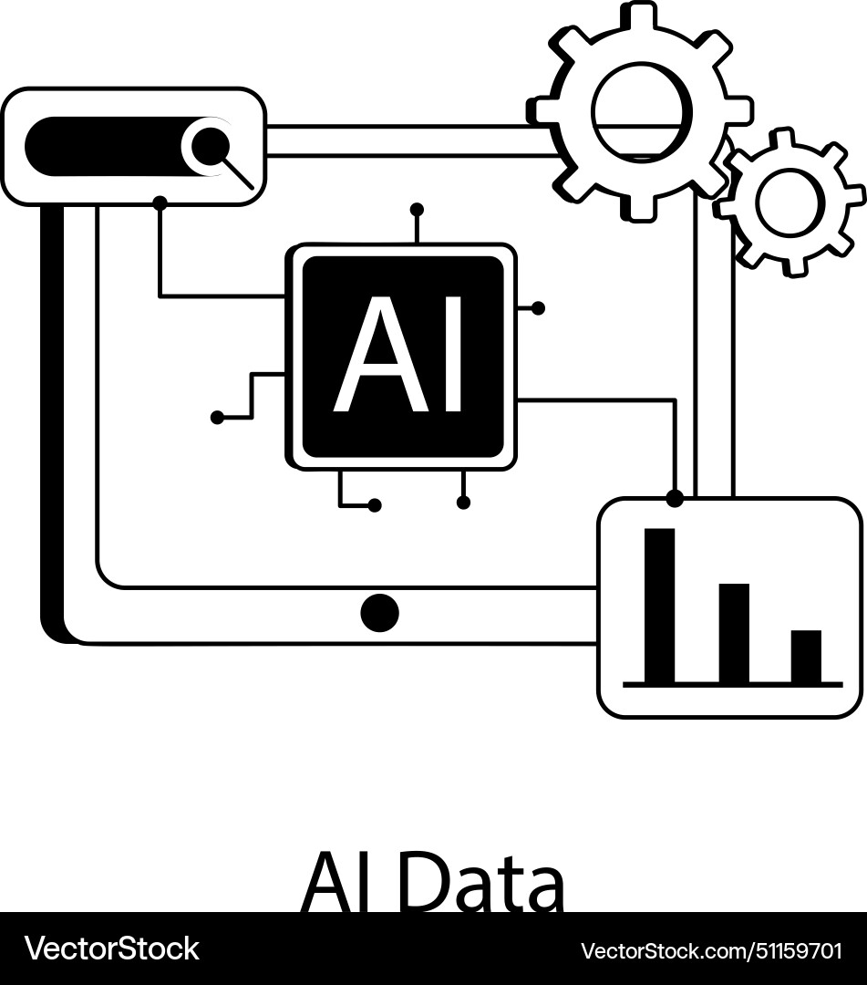 Ai data Royalty Free Vector Image - VectorStock