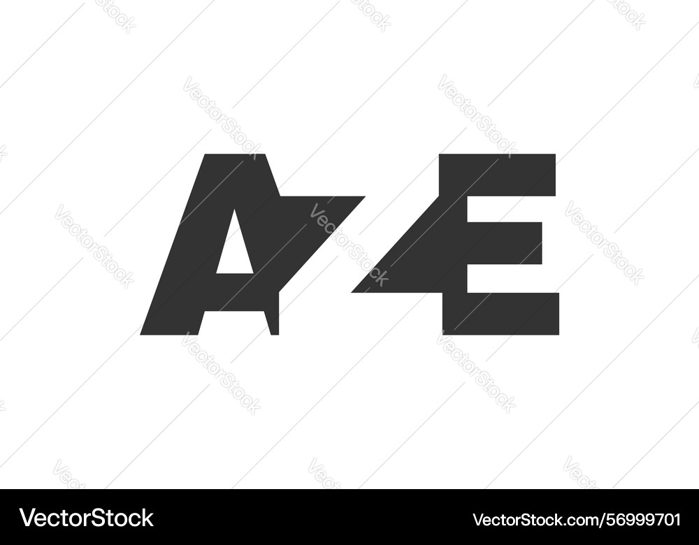 Aze logo design initial letter a z e bold font Vector Image
